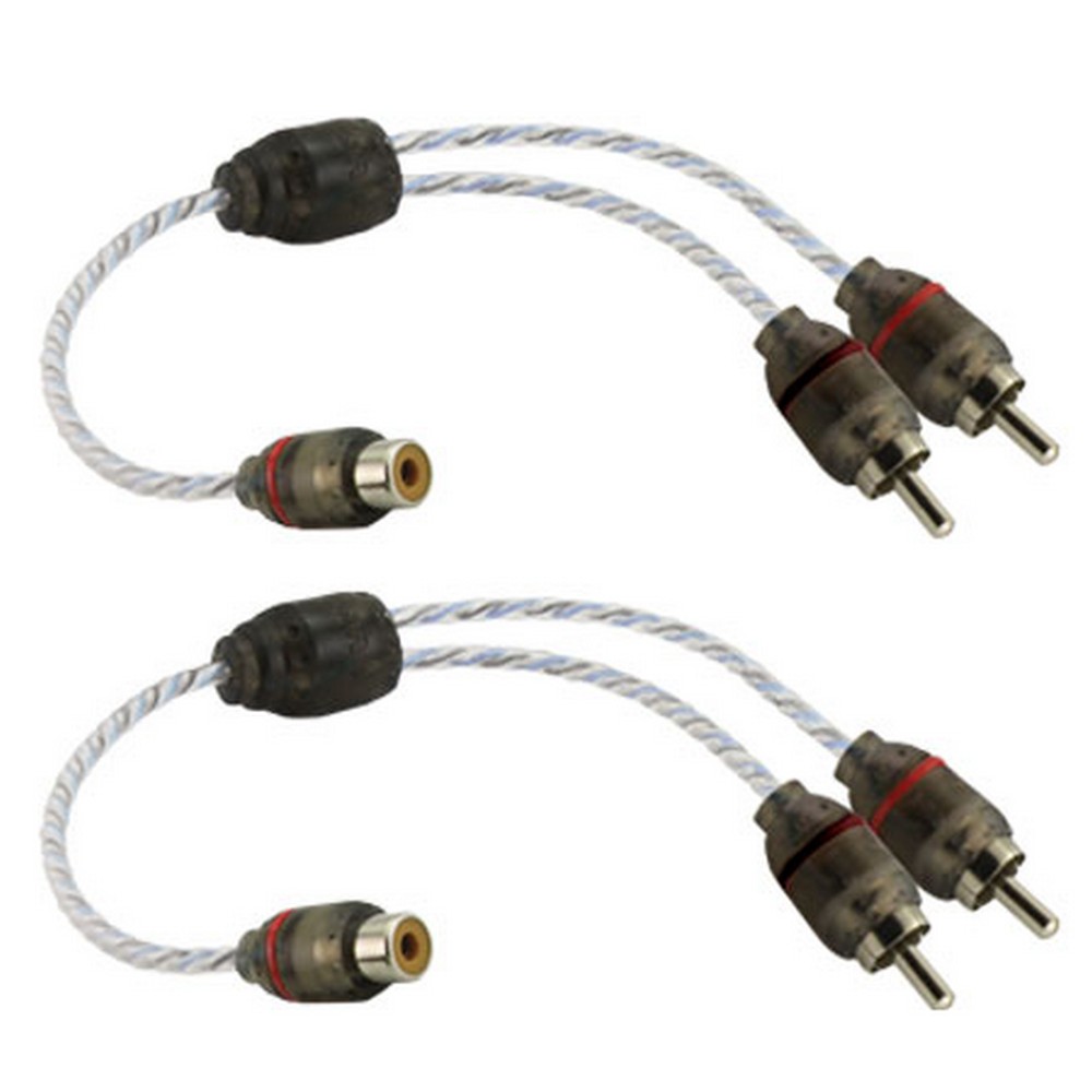 DNA PRO SPEC RCA Y-LEAD 1X FEMALE RCA TO 2X MALE RCA BLUE(PAIR ...
